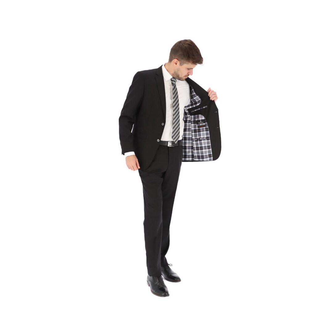 Traje Hpc Polo Collection Negro Liso – Valenti