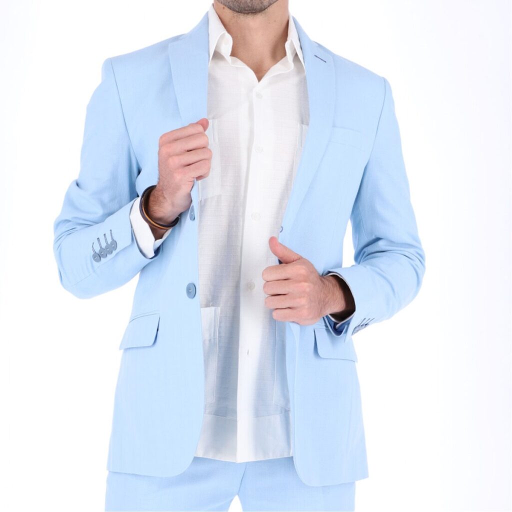 Traje 100% Lino Cielo – Valenti